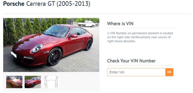 Where is VIN Porsche? - VIN-Location.com - Find VIN